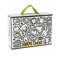 China White Coated Paper Foldable Boxes With Ribbon Small Gift Packaging for sale