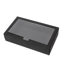 China Red Card Paper Kraft Gift Box With Window Eco Friendly For Food Candy Small Packaging for sale