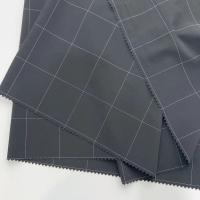 China Four Way Stretch Plaid Jacquard Textured Fabric 91% Nylon 1% Polyester 8% Spandex for sale