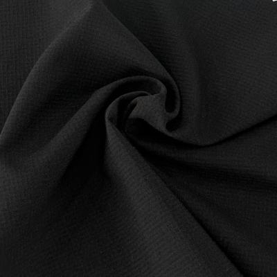 China Double Line Grid Recycled Polyester Spandex Fabric 203GSM 150D+40D*150D+40D+150D+40D for sale