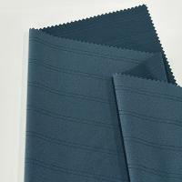 China Anti Static Cationic Polyester Fabric Interlock Four Way Stretch Diagonal Stripe Fabric for sale