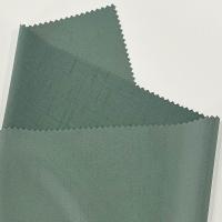 China 98% Polyester 2% Spandex Cationic Polyester Fabric 137GSM Dyed Bamboo Slub Weft Elastic Twill for sale