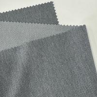 China Cationic Polyester Interlock Double Diagonal Reed Mat Weave 88% Polyester 12% Spandex for sale