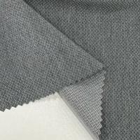 China Cationic Polyester Interlock Double Diagonal Reed Mat Weave 88% Polyester 12% Spandex for sale