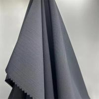 China Recycled Polyester Seersucker Fabric Low Stretch T400 Linen Like Texture For Outdoor Clothing for sale