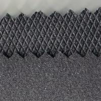 China Diamond Shaped Super Stretch Fabric 160GSM 75D Polyester Spandex Jacquard Fabric for sale