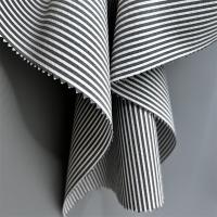 China 150D Cationic Recycled Polyester Vertical Stripe Fabric Dual Tone Effect In Trousers And Bottoms for sale