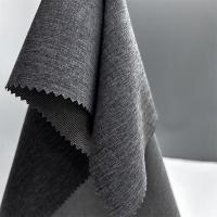 China Dual Tone Pearl Dot Cationic Polyester Fabric With Four Way Stretch Linen-like Texture On Surface for sale