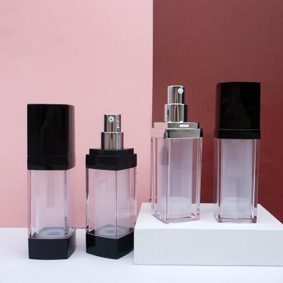 China 15ml Capacity Square Airless Pump Bottle Crafted with High Strength AS Material Offering Dispensing and Enhanced Product Preservation for sale