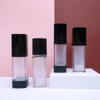 China 15ml Capacity Square Airless Pump Bottle Crafted with High Strength AS Material Offering Dispensing and Enhanced Product Preservation for sale