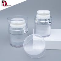 China Pump Sealing Type Round Airless Bottle Produced With AS Plastic Ideal For Packaging Skincare Lotions Creams And Serums for sale