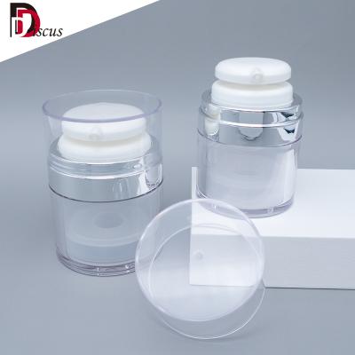China Pump Sealing Type Round Airless Bottle Produced With AS Plastic Ideal For Packaging Skincare Lotions Creams And Serums for sale
