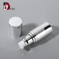China AS Collar Material Durable Silver Airless Pump Bottle Suitable for Cosmetics Skincare and Personal Care Packaging Solutions for sale
