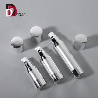 China AS Collar Material Durable Silver Airless Pump Bottle Suitable for Cosmetics Skincare and Personal Care Packaging Solutions for sale