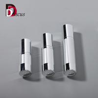 China AS Collar Material Durable Silver Airless Pump Bottle Suitable for Cosmetics Skincare and Personal Care Packaging Solutions for sale