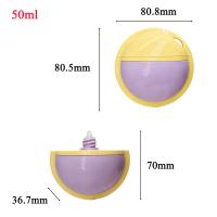 China PP Body Material 30ml Round Sunscreen Bottle Portable Easy to Clean Refillable Container Great for Personal Care Products for sale