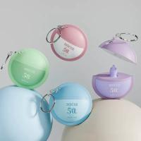 China PP Body Material 30ml Round Sunscreen Bottle Portable Easy to Clean Refillable Container Great for Personal Care Products for sale