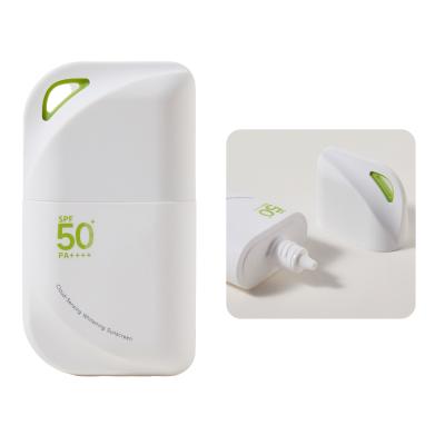 China Press Off On Cap Square Leak Proof Soft Touch Sunscreen Bottle Colored Design Ideal For Cosmetic Packaging And Protection for sale