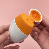 China PE Plastic 30ml 40ml Round HDPE Sunscreen Bottle Incorporating Special Cap Suitable for Cosmetic and Skincare Packaging for sale