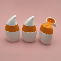 China PE Plastic 30ml 40ml Round HDPE Sunscreen Bottle Incorporating Special Cap Suitable for Cosmetic and Skincare Packaging for sale