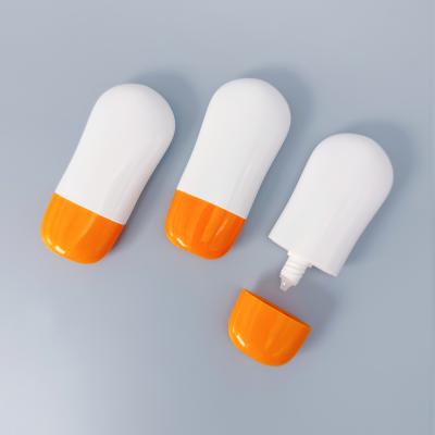 China PP Plastic Type 40ml HDPE Sunscreen Bottle Slim Including Silk Screen Printing Excellent Choice for Cosmetic Containers for sale