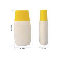 China 50ml PP Plastic Soft Touch Sunscreen Bottle Designed for Cosmetic Industry Providing Storage and Attractive Appearance for sale
