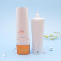 China Glossy / Matte Surface 60ml PP Cosmetic Aluminum Tubes Flat Round Shaped Ideal Packaging Solution for Skincare Creams and Lotions for sale