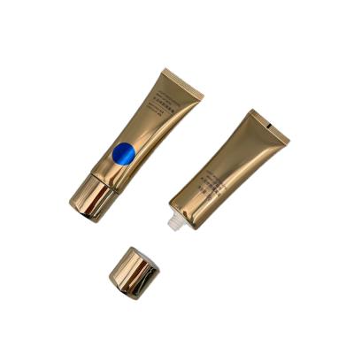 China 30ml PE Cosmetic Tubes Flat Shape Featuring PP Nozzle Ideal for Skincare Creams Lotions and Other Cosmetic Applications for sale