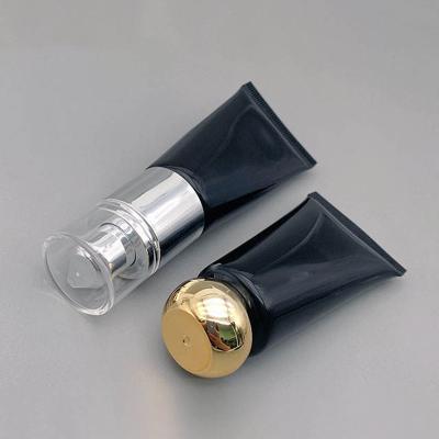 China 50ml PCR Airless Cosmetic Tube | 35mm Round PP Bottle for Creams & Lotions | Eco-Friendly Custom Packaging for sale