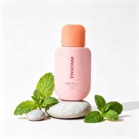 China Flat Unique 30ml Capacity Round Shape Sunscreen Bottle with Customized Printing for Cosmetic Use for sale
