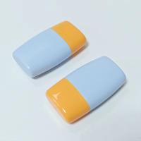 China PE Body Material Square Sunscreen Bottle 50ml 30ml Face and Body Cosmetic Container Suitable for Various Sunscreen Products for sale
