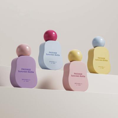 China Round 30ml Capacity Sunscreen Bottle Featuring Screw Top Cap and Silk Screen Printing Ideal Cosmetic Packaging Solution for sale