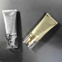China PE Oval Cosmetic Tubes with Gold Sliver Pump 30ml Capacity and Additional Capacity Options 10ml 15ml 20ml Provided for sale