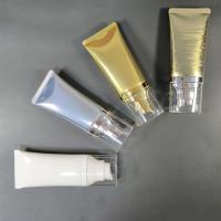 China PE Oval Cosmetic Tubes with Gold Sliver Pump 30ml Capacity and Additional Capacity Options 10ml 15ml 20ml Provided for sale