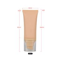 China 30ml Capacity PE+EVOH Material Cosmetic Tube with Customized Printing and PP Pump for sale