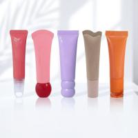 China 30ml PE+EVOH Lipgloss Applicator Tube Oval for Custom Cosmetic Packaging for sale