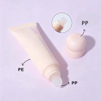 China 30ml PE+EVOH Lipgloss Applicator Tube Oval for Custom Cosmetic Packaging for sale