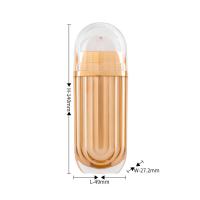 China Customized Color 60ml Capacity Airless Bottle with Silk Screen Printing for Luxury Sunscreen Packaging for sale