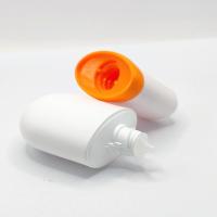 China Travel size 30ml capacity sunscreen bottle with customized color and matte surface for cosmetic packaging for sale