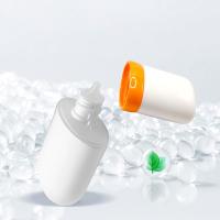China Travel size 30ml capacity sunscreen bottle with customized color and matte surface for cosmetic packaging for sale