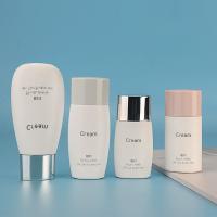 China Customized Color Matte Surface Sunscreen Bottle with Silk Screen Printing for Cosmetic Packaging for sale
