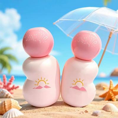 China Child Resistant Square Shape Sunscreen Bottle with Customized Color Packaging for sale