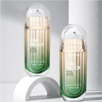China Customized Color 60ml Capacity Airless Bottle with Silk Screen Printing for Luxury Sunscreen Packaging for sale
