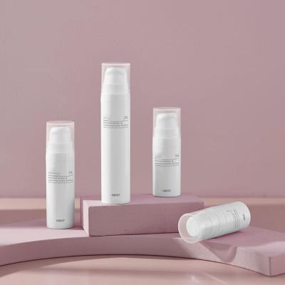 China Skincare Industrial Plastic Carbon Reduced Airless Bottle Eco Friendly Packaging Solution for Sustainable Cosmetic Industry Packaging for sale