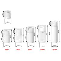 China PCR Collar Material Durable Airless Pump Bottle Suitable for Cosmetic Packaging and Skincare Product Dispensing Solutions for sale
