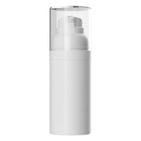 China 50ml Capacity AS Body Material Recycled Plastic Airless Bottle Ideal Packaging Option for Cosmetics Skincare and Personal Care Products for sale