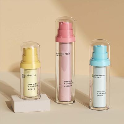 China 21.8x21.8x83.3mm Leak Proof Airless Pump Bottle Offering Silk Screen Printing Perfect for Personal Care Packaging Needs for sale