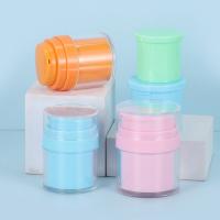 China Customized Color Portable Airless Pump Bottle Featuring Round Shape Construction Designed For Hygienic Dispensing Of Lotions Serums And Creams for sale