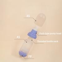 China Matte Finish Customized Printing 60ml Capacity Airless Pump Bottle for Skincare Packaging for sale