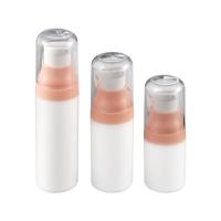 China Round Luxury Lotion Airless Bottle Utilizing AS Body Material Delivering Superior Packaging for Skincare and Cosmetic Products for sale